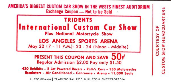 International Custom Car Show 1964 - Kustomrama